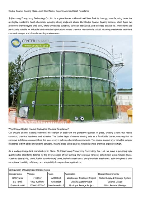 Pretreatment tanks | PDF