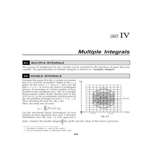 Double integral | PDF