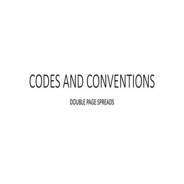 DOUBLE PAGE SPREAD CODES AND CONVENTIONS | PPT