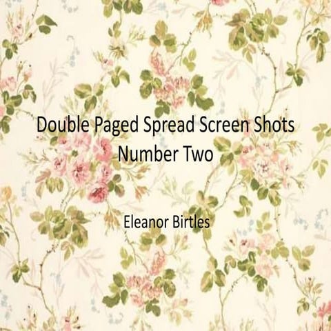 Double paged spread analysis | PPTX