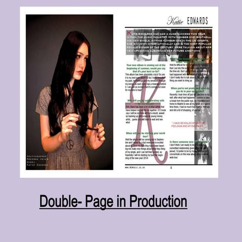 Use,develop and challenge new double page spread | PPTX