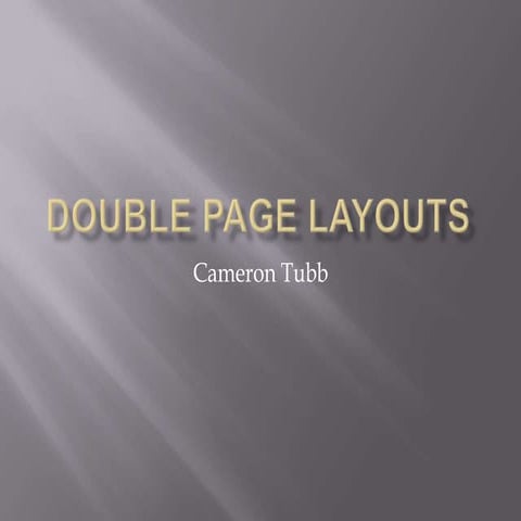 Double page layouts | PPTX