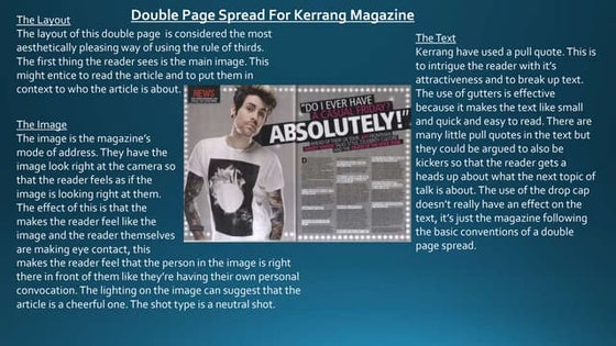 Double page spread design | PPTX