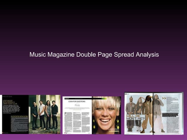 Music Magazine Contents Page Analysis | PPTX