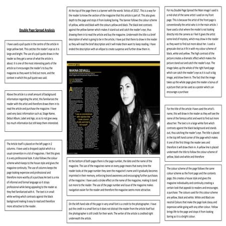 Music double spreads | PPTX