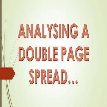 Double page spread and front cover research | PPTX
