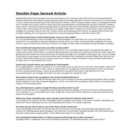 Double page spread article | PDF