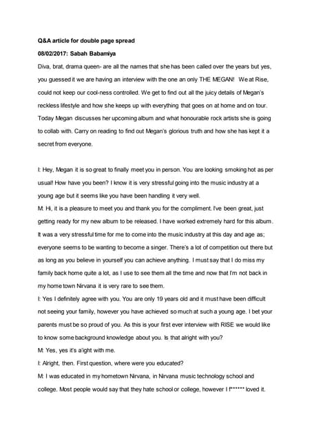 Questions for article | PDF