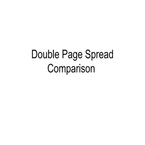 Media Double Page Spread Analysis | PPTX