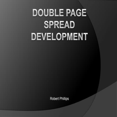 Creating the double page spread | PPTX