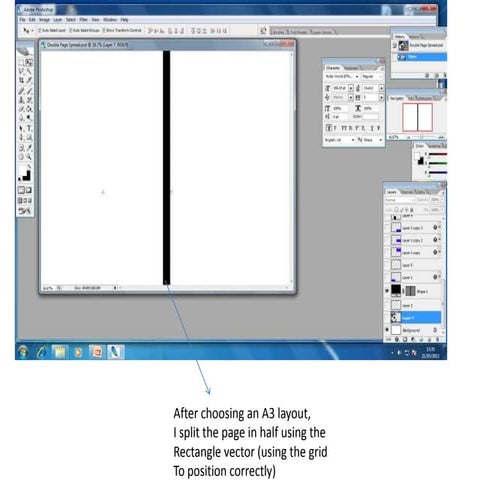 Double page spread instructions | PPTX