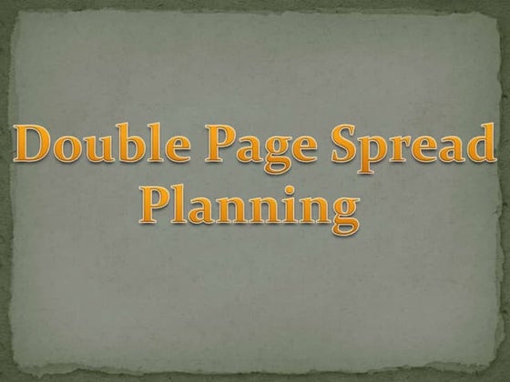 new double page spread | PDF