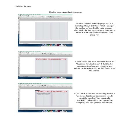 Double Page Spread Print Screen | PDF