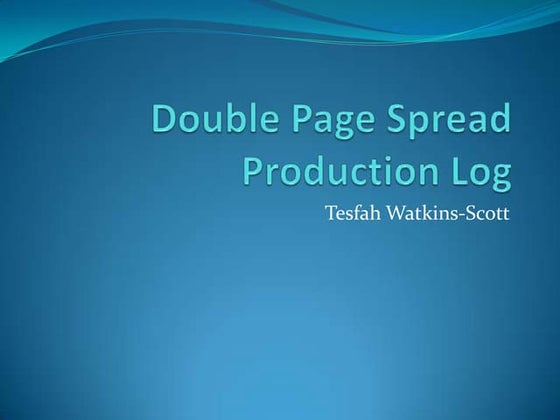 Magazine Production Experiments | PPT