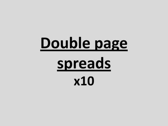 Double page spread | PPT
