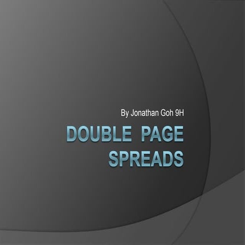 Double page spreads | PPT