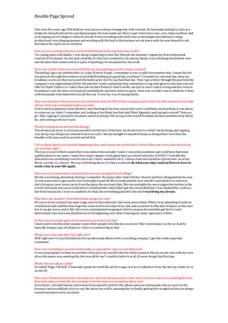 Updated Double Page Spread Story. | PDF