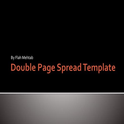 Double page spread template powerpoint | PPTX