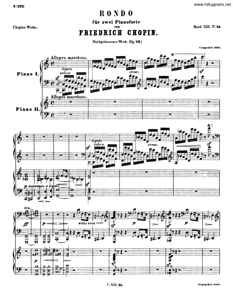 Double piano roundabout in c major