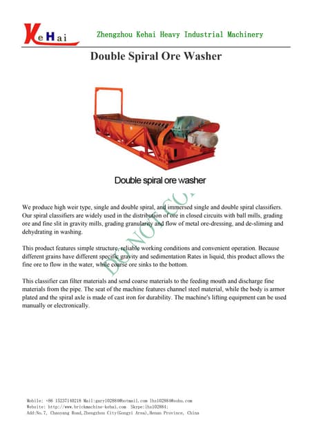 Spiral classifier | PDF | Business | Business and Finance