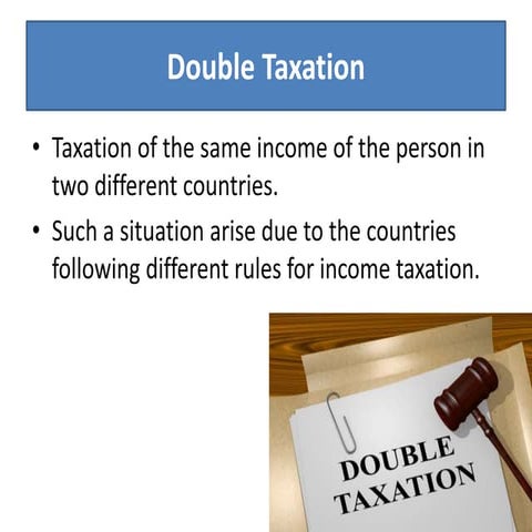 Double taxation | PPTX