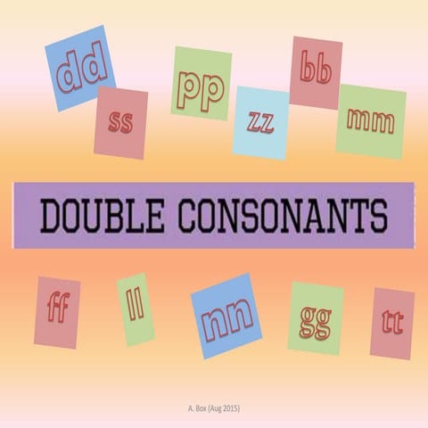 Doubling Consonants | PPTX