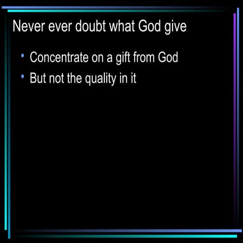 Doubt In God | PPT