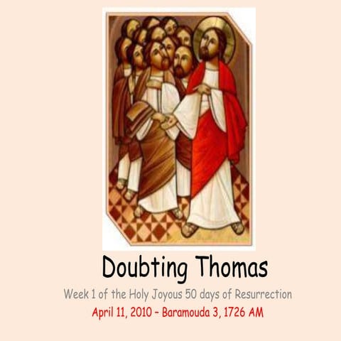 Doubting Thomas | PPTX