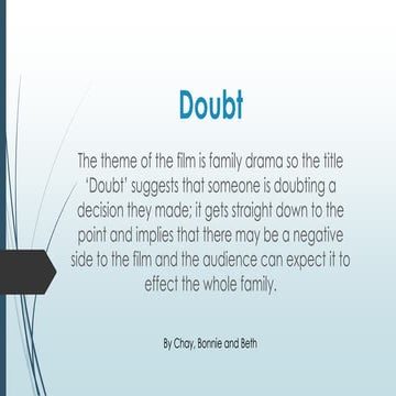 Doubt presentation | PPT