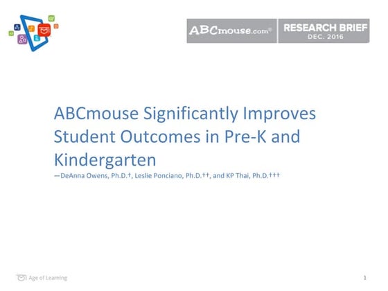 Age of Learning Research | ABCmouse Improves Academic Outcomes for Pre ...