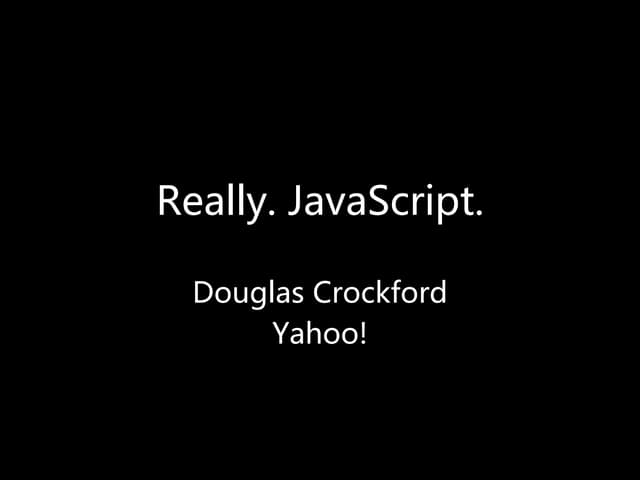 Douglas Real Javascript Ppt