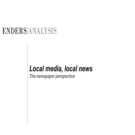 Local Newspaper Economics | PPT