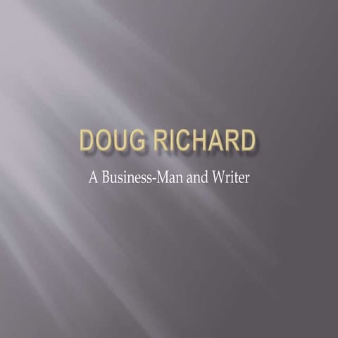 Doug Richard - School For Startups | PPTX
