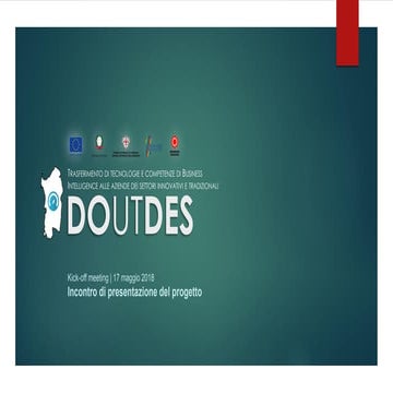 DOUTDES - Trasferimento di tecnologie e competenze di business intelligence alle aziende dei ...