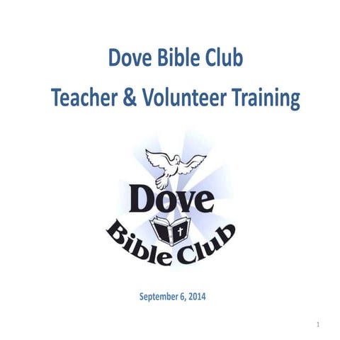 Dove bible club orientation final | PPTX