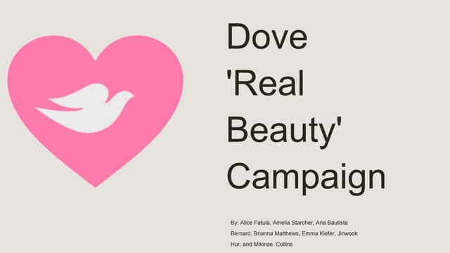 Case Study - Dove's Campaign for Real Beauty | PDF