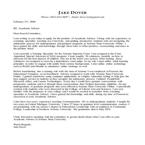 Dover, jake resume | PDF