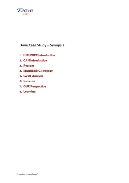 Dove Final Presentation | PPT | Business | Business and Finance