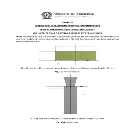 Dovetail joint job1 | PDF