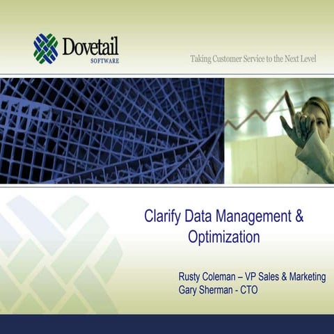 Dovetail Webinar Data Management & Optimization | PPTX