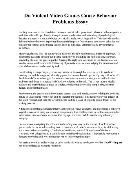 Video Game Violence Essay.pdf
