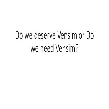 Vensim Model Packages Detailed Information | PPTX