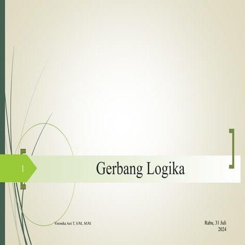 gerbang logic logic logic logic logic logic | PPTX
