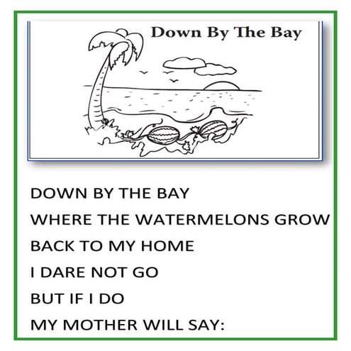 Down by the bay flashcards | PDF