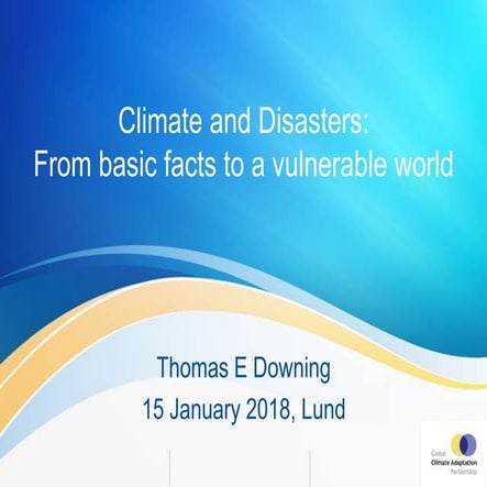 Climate Change And Natural Disasters | PPT