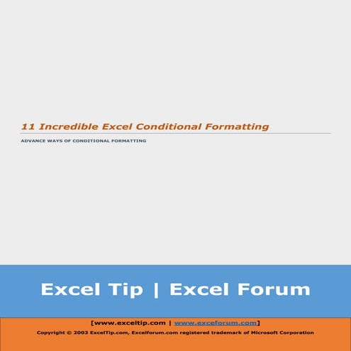 Download 11 Incredible Excel Conditional Formatting Tricks Pdf 