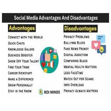 advantages and disadvantages of social media | PPT