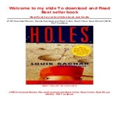 [DOWNLOAD IN #>PDF (Holes) !BOOK]