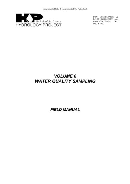 Water Sampling Ppt Pptx