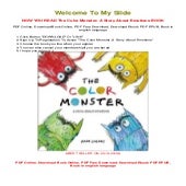 [DOWNLOAD] The Color Monster: A Story About Emotions Full Pages